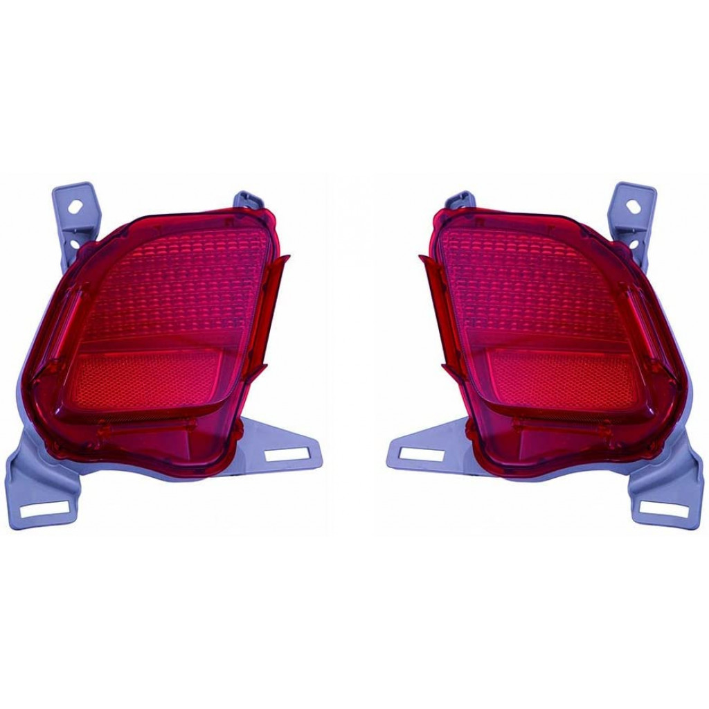 Fits 2014-2017 Toyota Highlander Rear Bumper Reflector Pair TO1184108 ...